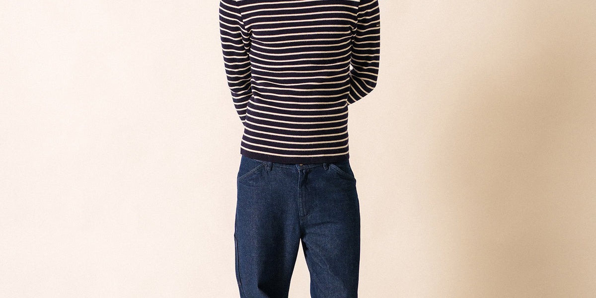 Matelot authentic striped sailor jumper slim fit, in pure new wool ...