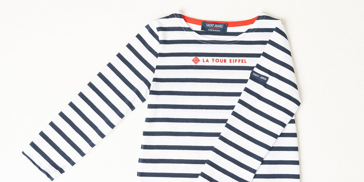 Iconic sailor striped shirt for kids SAINT JAMES x La Tour Eiffel ...