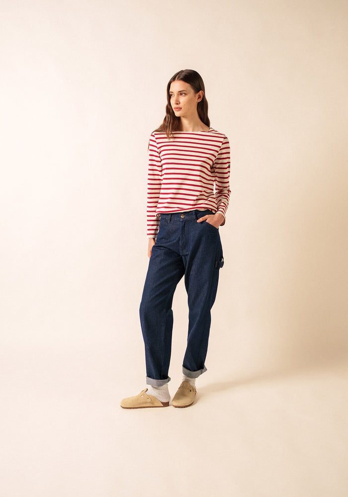 Meridame striped sailor shirt regular fit, in thick cotton | SAINT ...