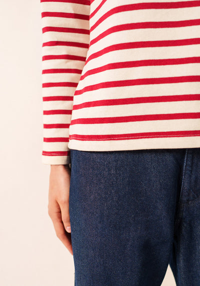 Meridame striped sailor shirt regular fit, in thick cotton | SAINT ...