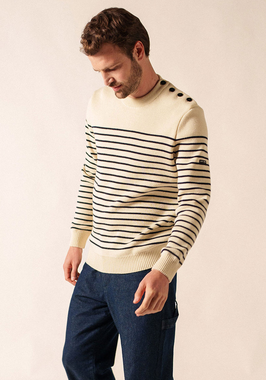 Binic striped sailor jumper regular fit, in pure new wool | SAINT JAMES ...