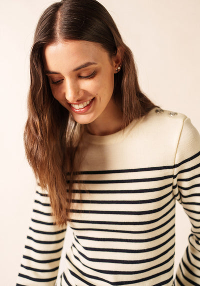 Marée authentic striped sailor jumper slim fit, in wool | SAINT JAMES ...