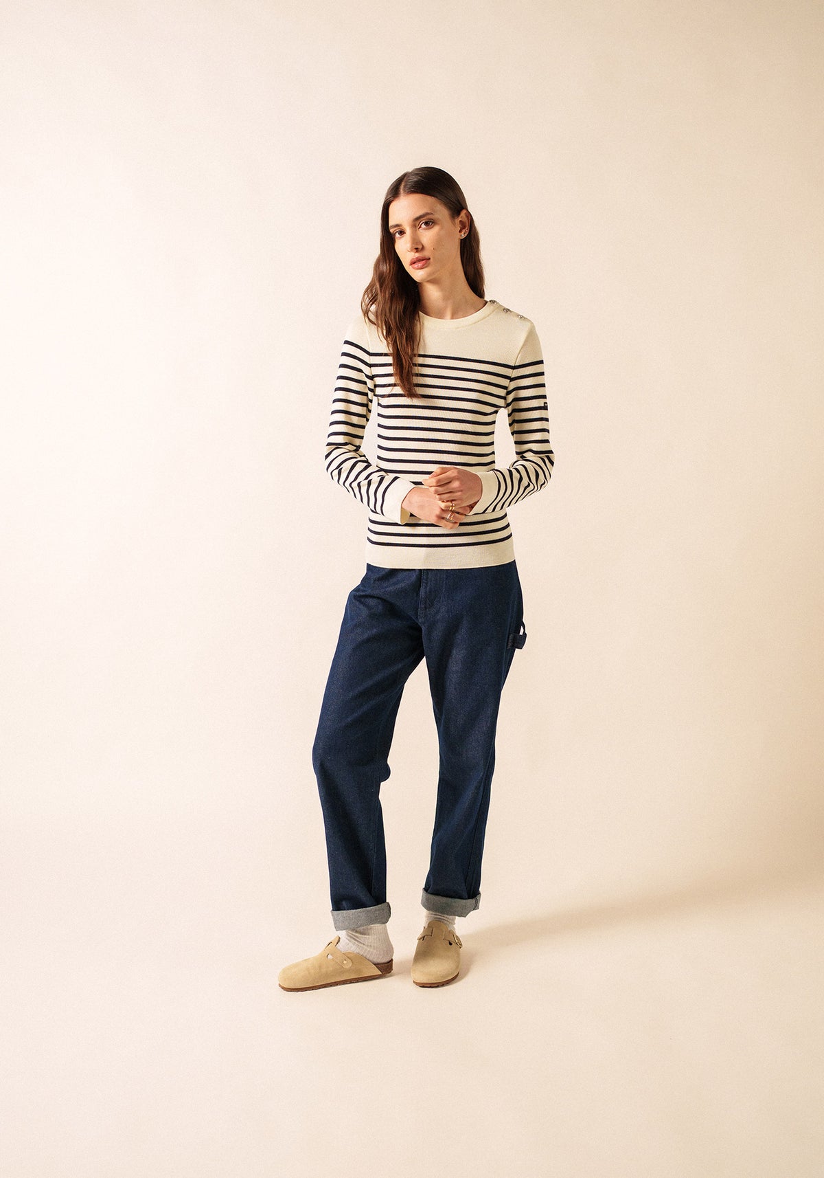Marée authentic striped sailor jumper slim fit, in wool | SAINT JAMES ...