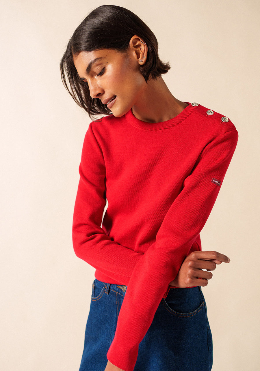 Marée authentic sailor jumper slim fit, in wool | SAINT JAMES Official ...