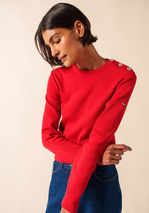 Marée authentic sailor jumper slim fit, in wool | SAINT JAMES Official ...
