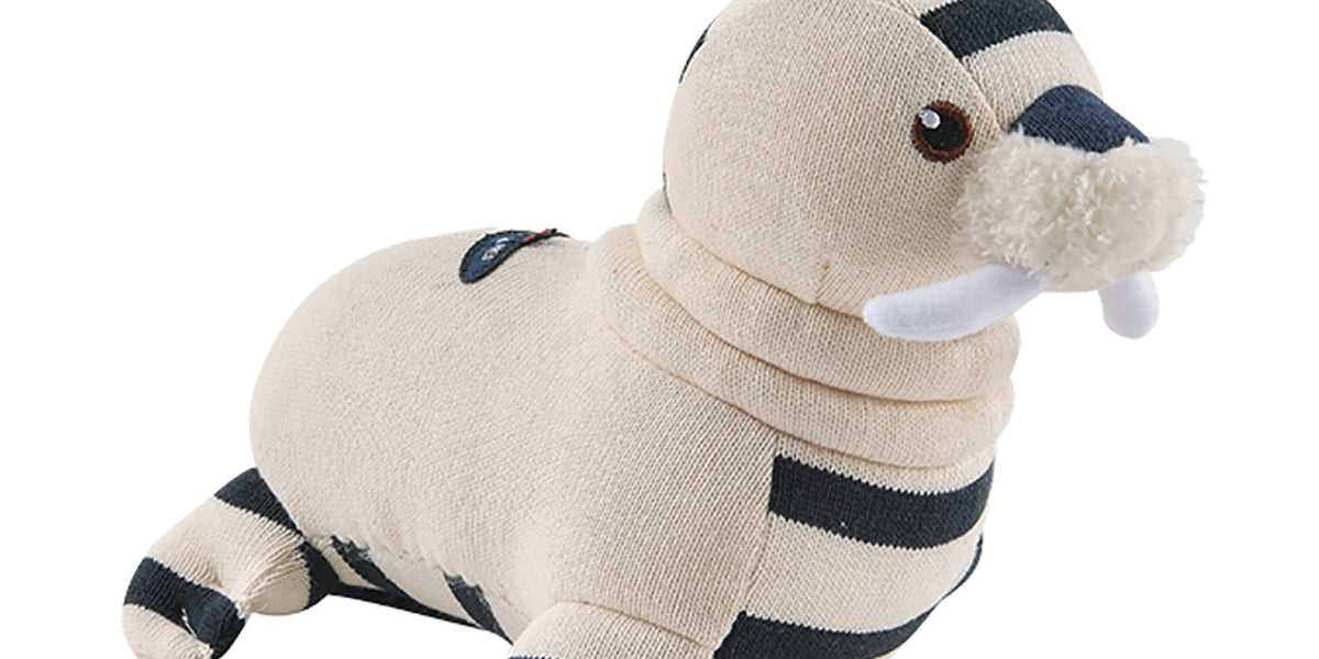 Walrus soft toy in iconic striped cotton | SAINT JAMES Official website ...